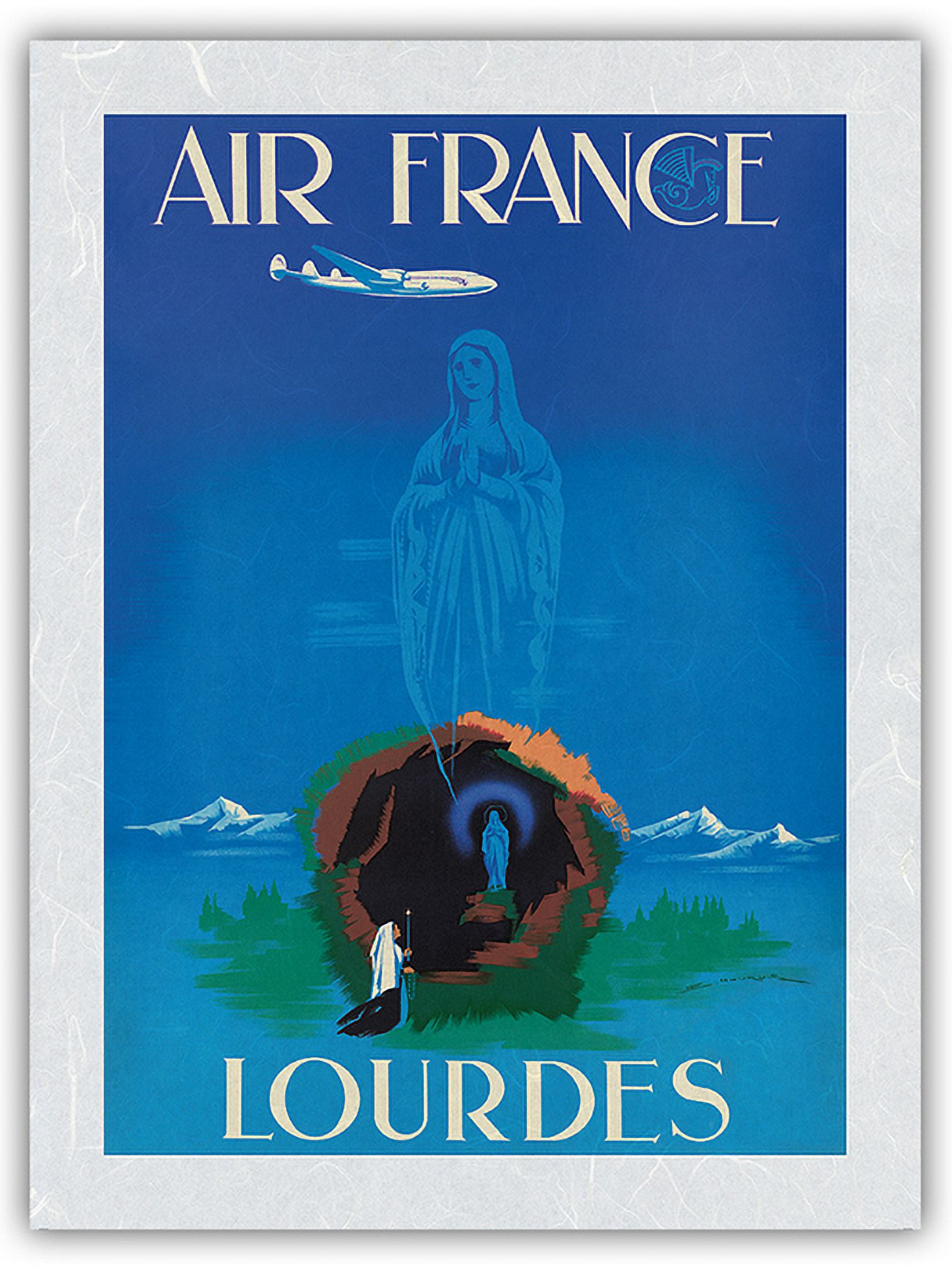 Lourdes - Virgin Mary - Our Lady of Lourdes - France - Vintage Airline ...