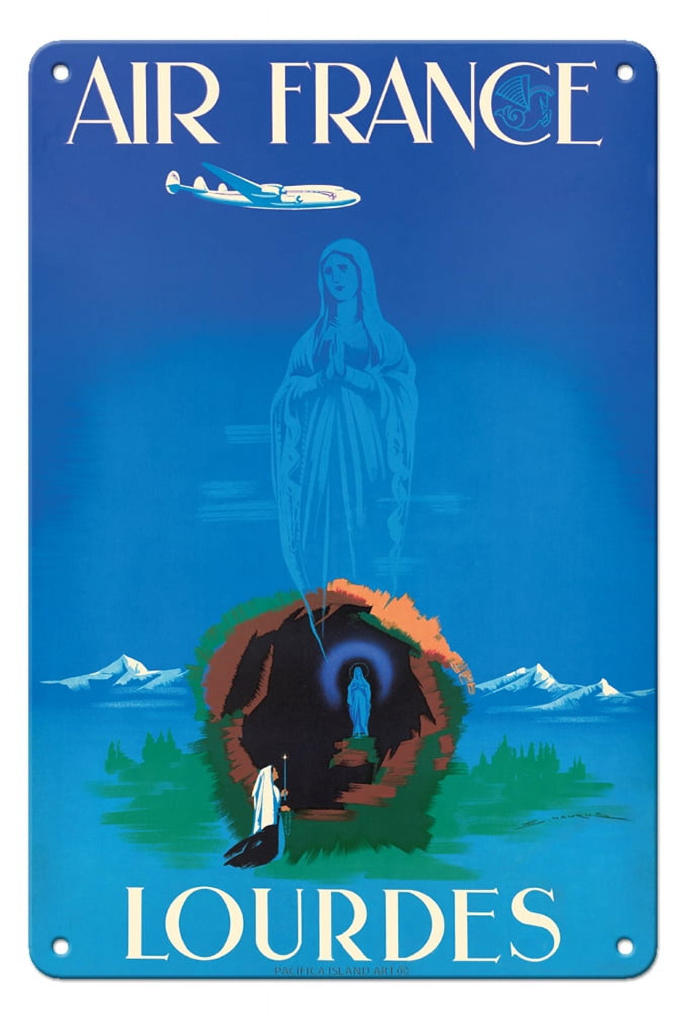 Lourdes - Virgin Mary - Our Lady of Lourdes - France - Vintage Airline ...