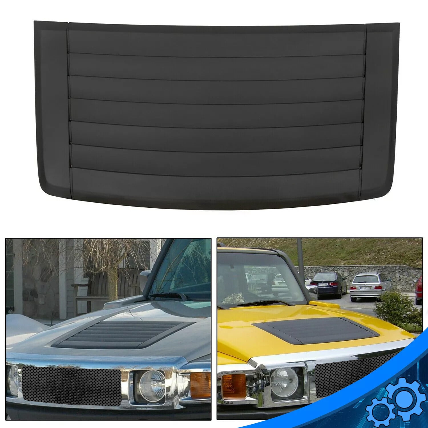 Louver Hood Fit 2006-2010 Hummer H3 Air Vent Grille Panel Replace For ...