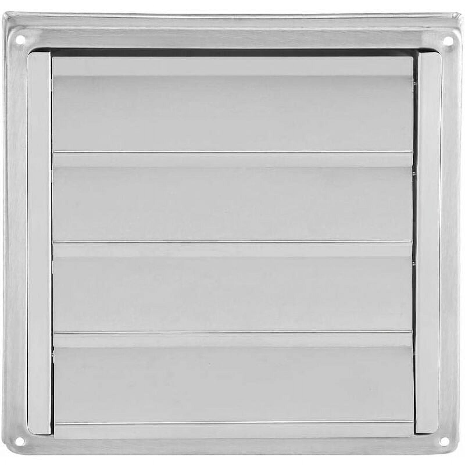 Louvered Exhaust Vent With Anti-Draft Gravity Flaps, Exterior Wall Vent ...