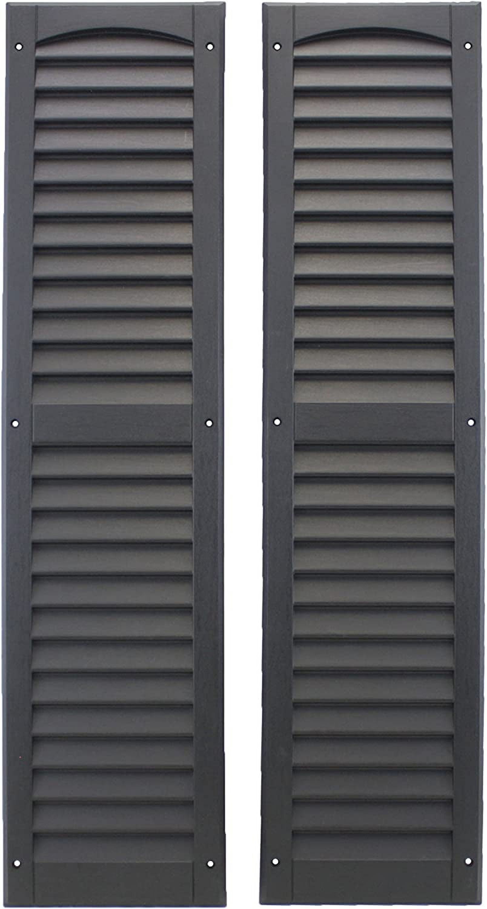 Louvered Shutter or Playhouse Shutter Black 9" X 36" Sold by The Pair ...