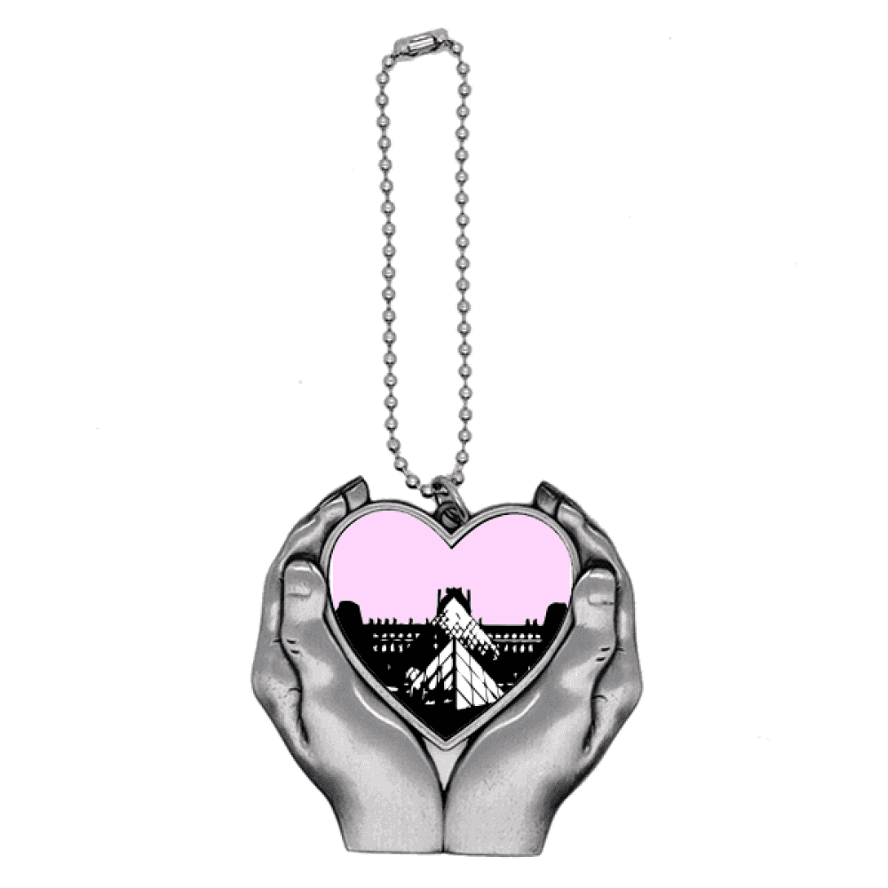 Louvre Museum Renaissance Seine Car Keychain Heart Pendant Ornament ...