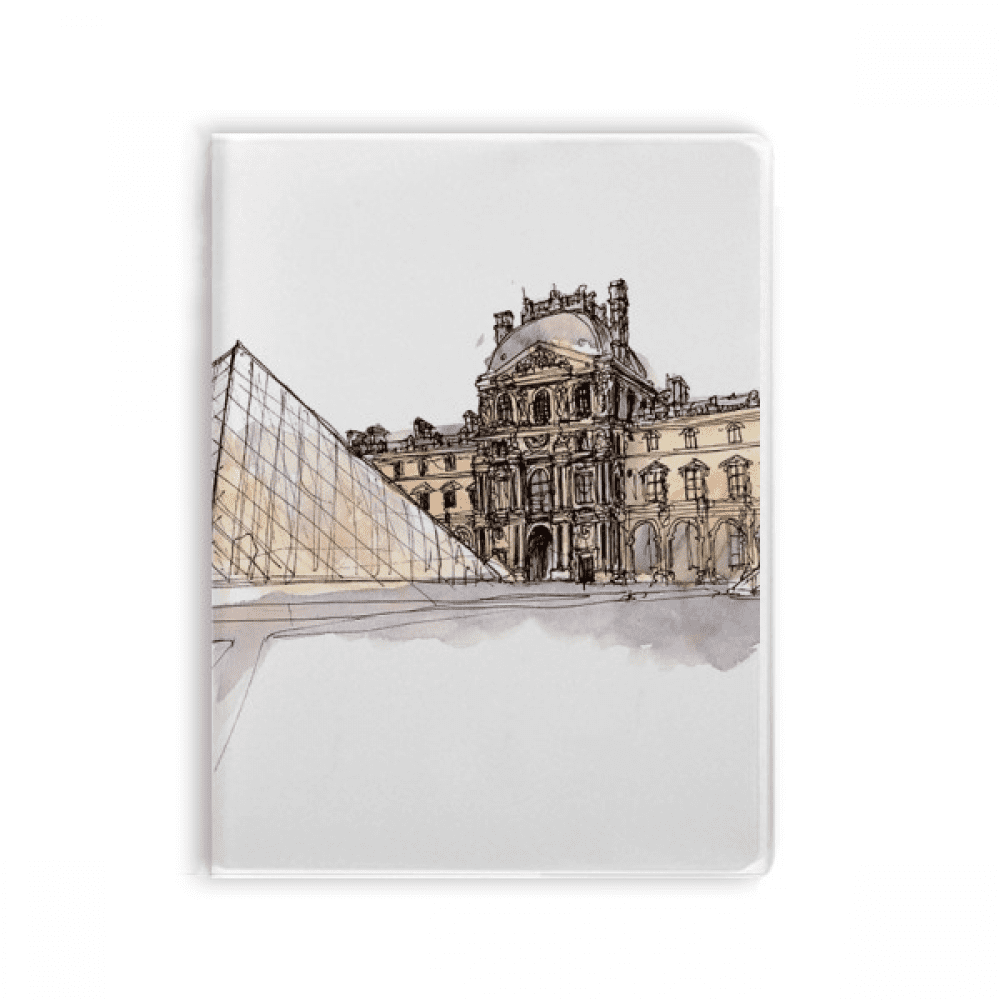 Louvre Museum in Paris France Notebook Gum Cover Diary Soft Cover ...