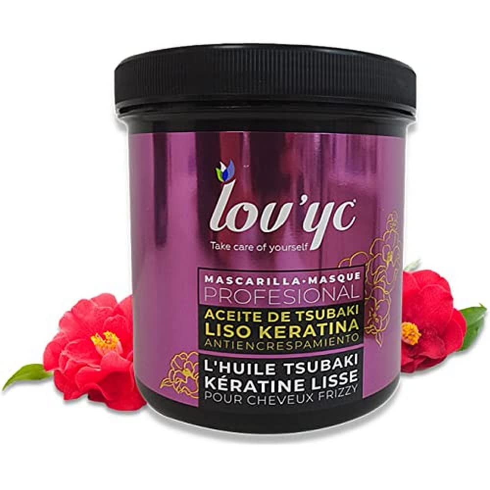 Lov'yc Hair Mask Professional With Keratin And Tsubaki oil Anti Frizz ...