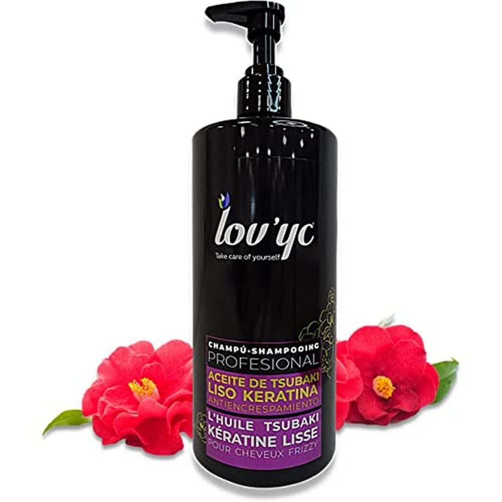 Lov'yc Hair Shampoo Professional With Keratin And Tsubaki oil Anti ...
