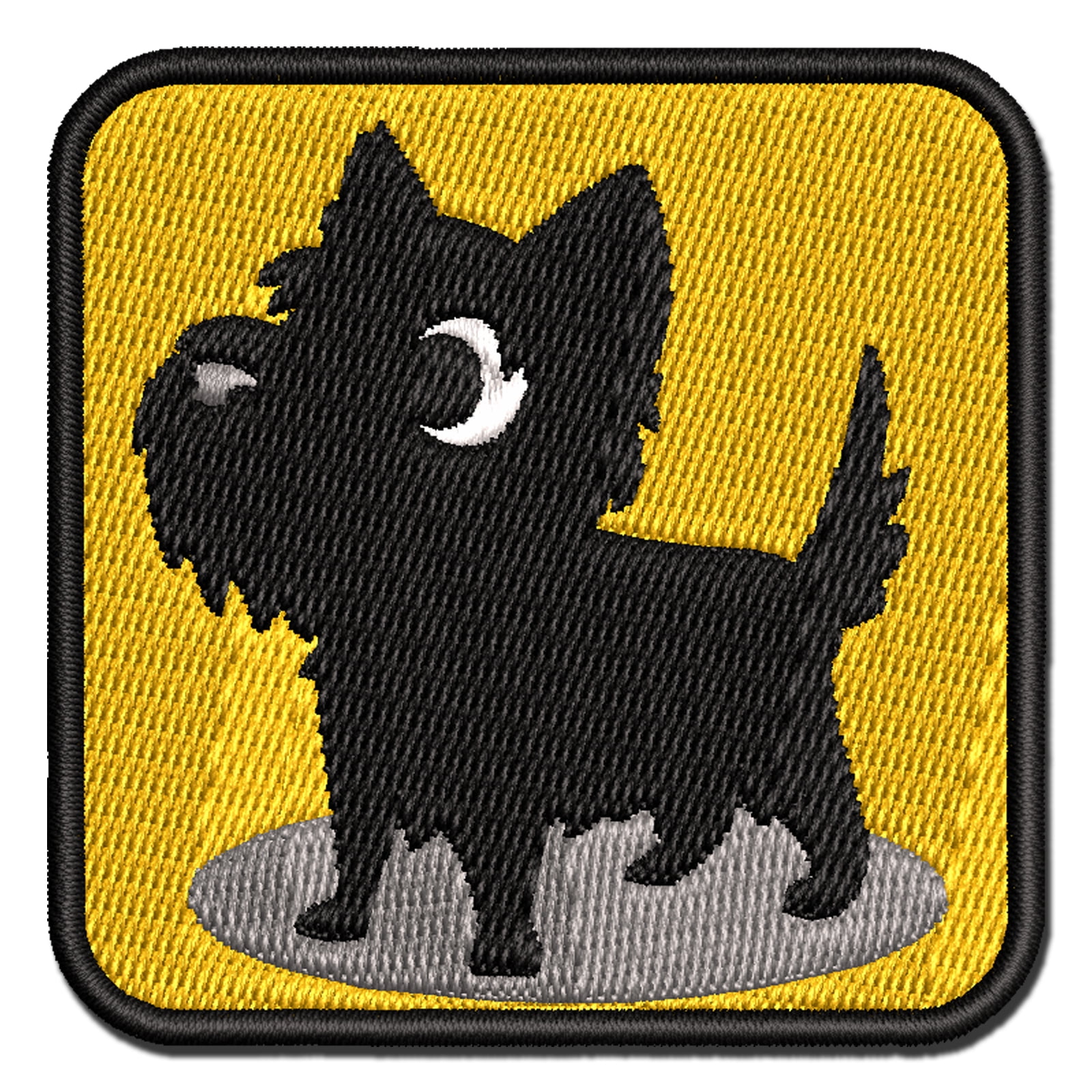 Lovable Cartoon Cairn Terrier Applique Multi-Color Embroidered Iron-On ...