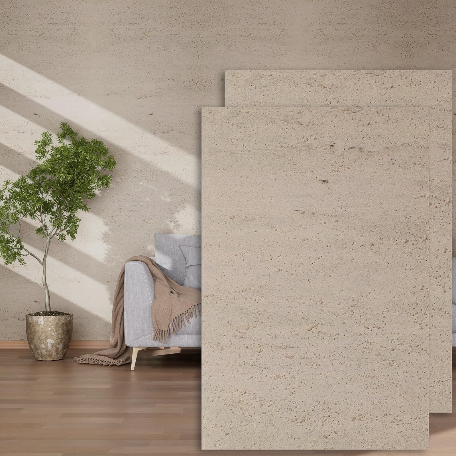 Lovableguy 3D Faux Stone Wall Panels for Interior Wall Decor,MCM Walls ...