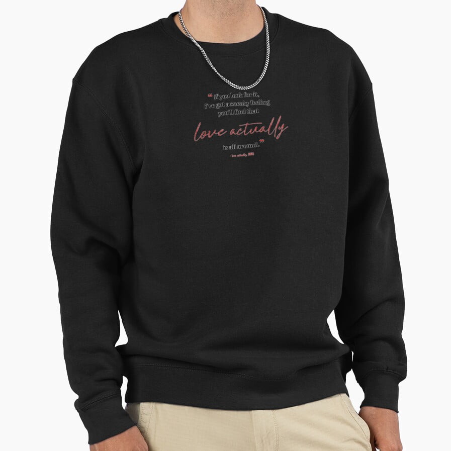 Love Actually Christmas Unisex Sweatshirt Retro Vintage Holiday Graphic ...