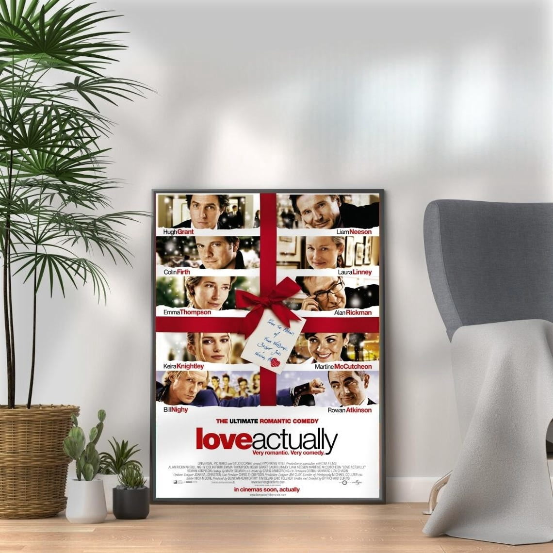 Love Actually Movie Poster: Christmas Film Wall Art (A3, A4, A5 ...