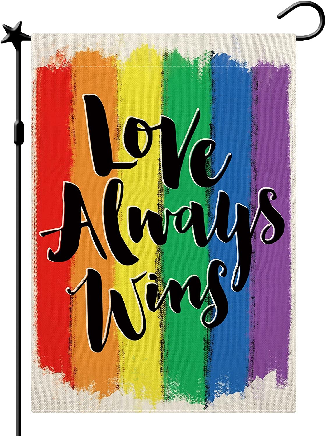 Love Always Wins Garden Flag LGBTQ Garden Flag Transgender Pansexual ...