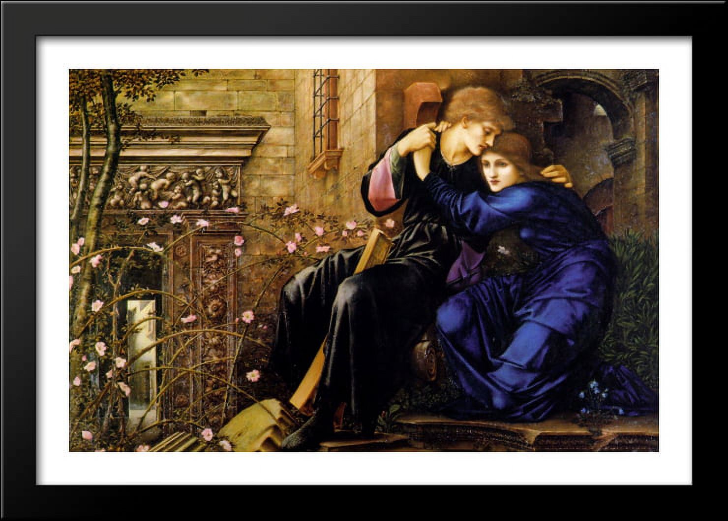 Love Among the Ruins 40x28 Large Black Wood Framed Print Art by Edward ...