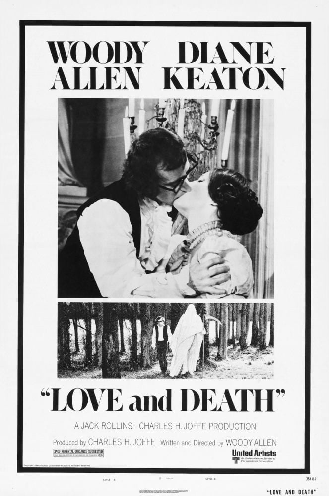 Love And Death Movie poster Metal Sign 8inx 12in Print on Metal 8x12 ...