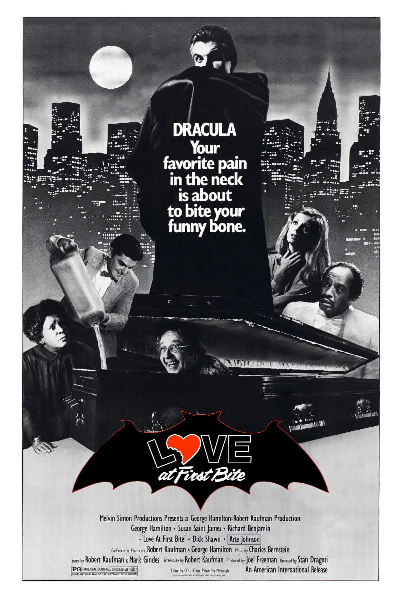 Love At First Bite Movie Poster 12x16 Print on Metal Sign 12in x 16in ...