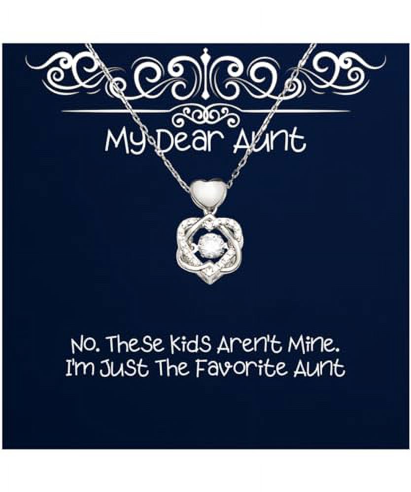 Love Aunt Heart Knot Silver Necklace, No. These Aren't Mine. I'm Just ...