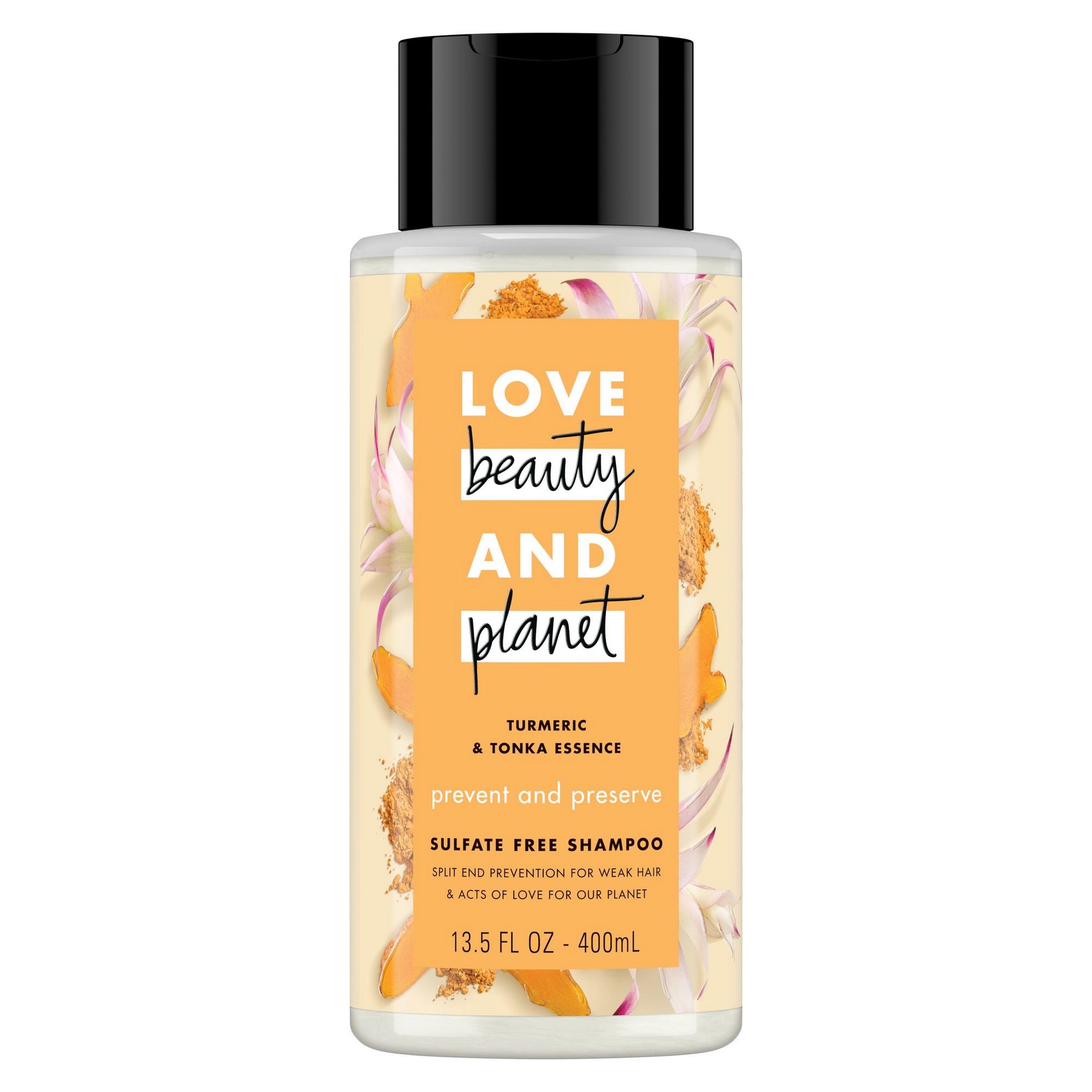 Love Beauty And Planet Sulfate-Free Shampoo, Turmeric & Tonka Essence ...