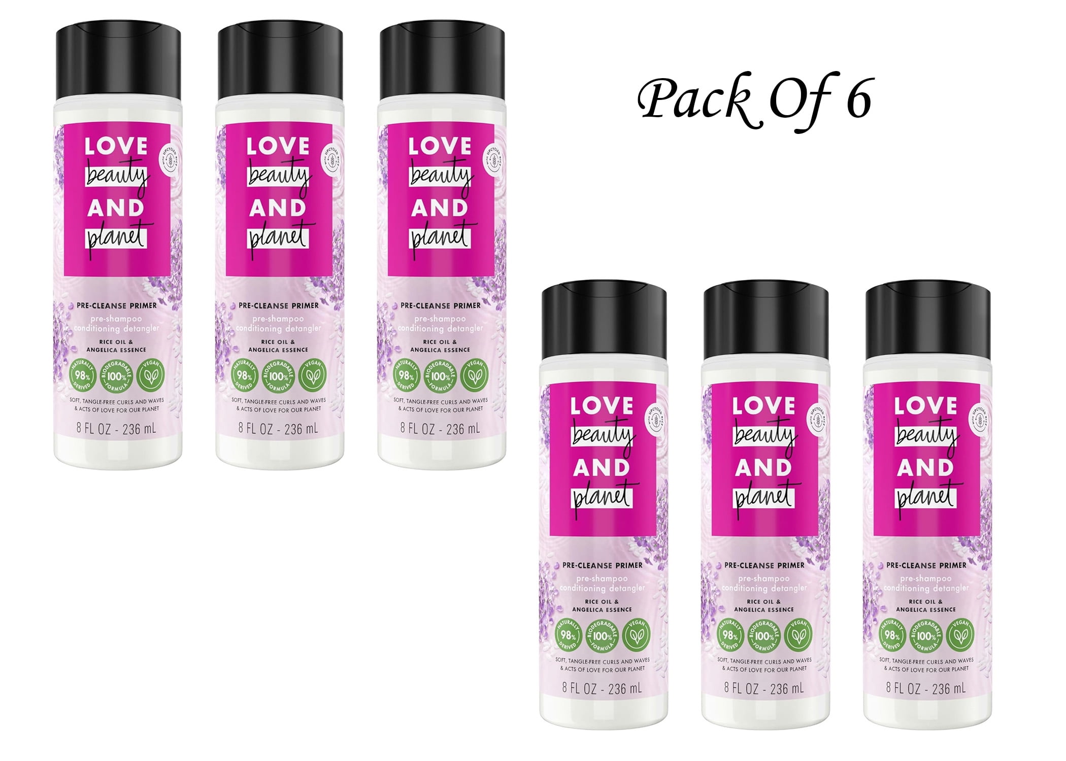 Love Beauty & Planet 8 oz Rice Oil & Angelica Pre Cleanse Primer ...