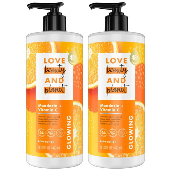 Love Beauty and Planet Body Lotion, Hydrating Mandarin Vitamin C Lotion ...