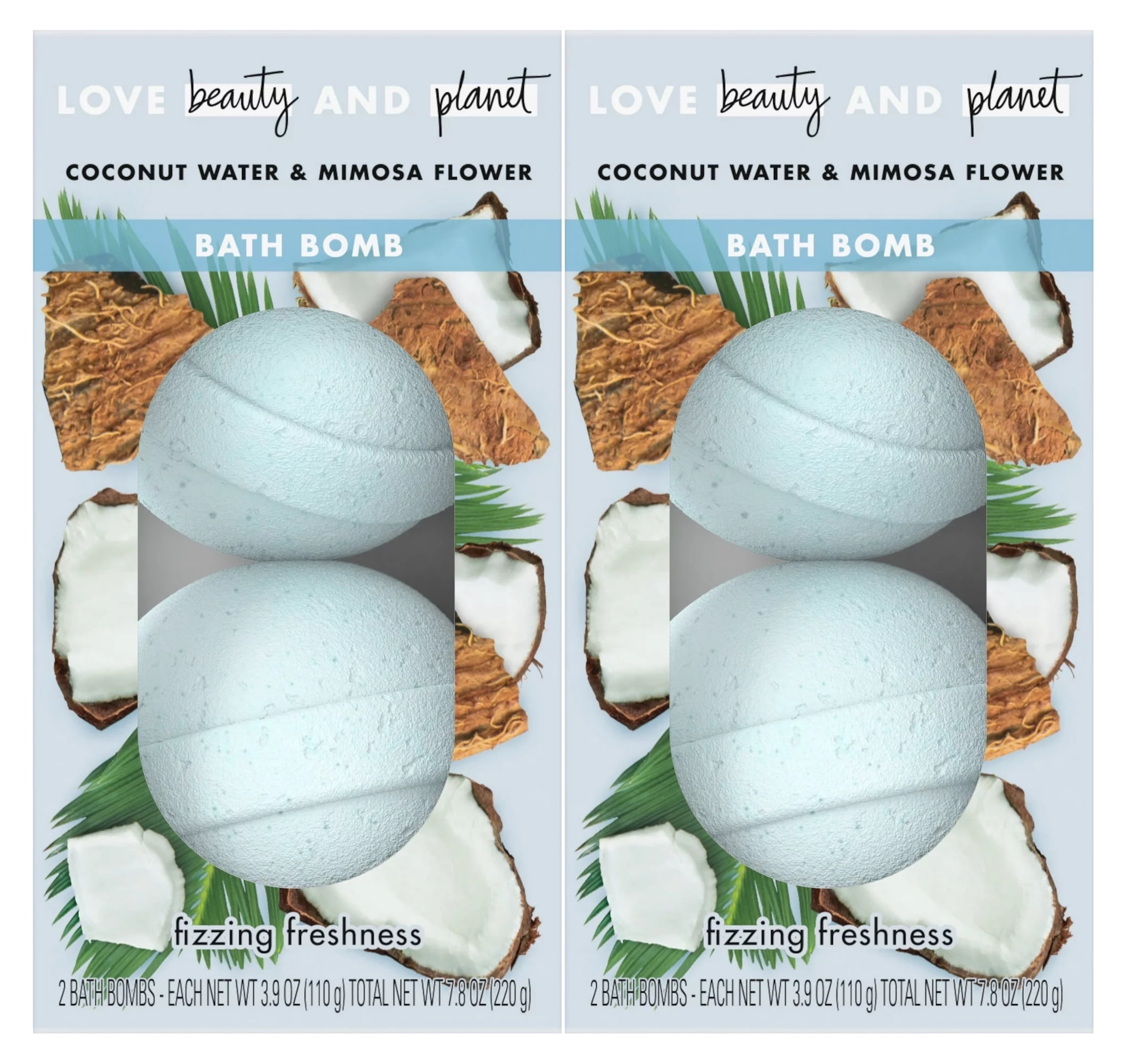 Love Beauty and Planet Bath Bomb, Coconut Water & Mimosa Flower, 3.9 oz ...