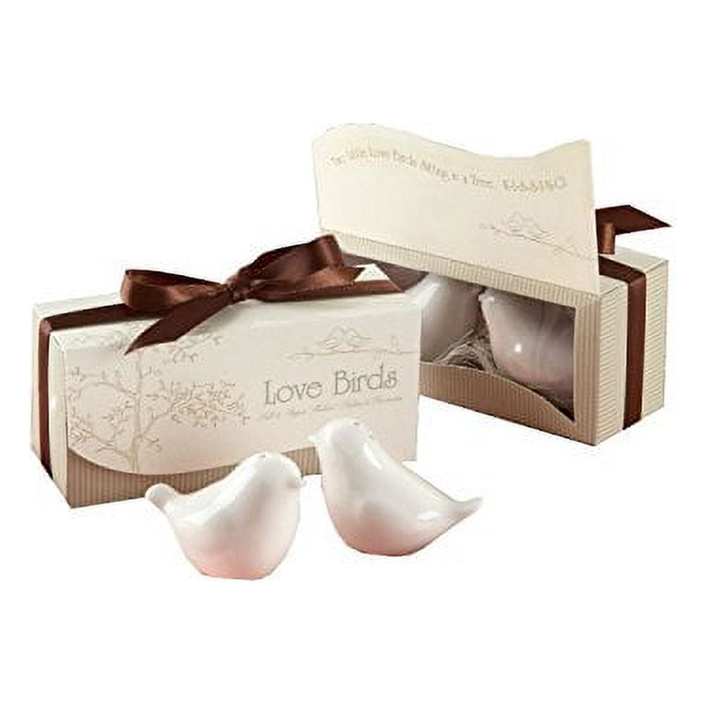 Love Birds Ceramic Salt & Pepper Shakers Wedding Favors, Set of 48 ...