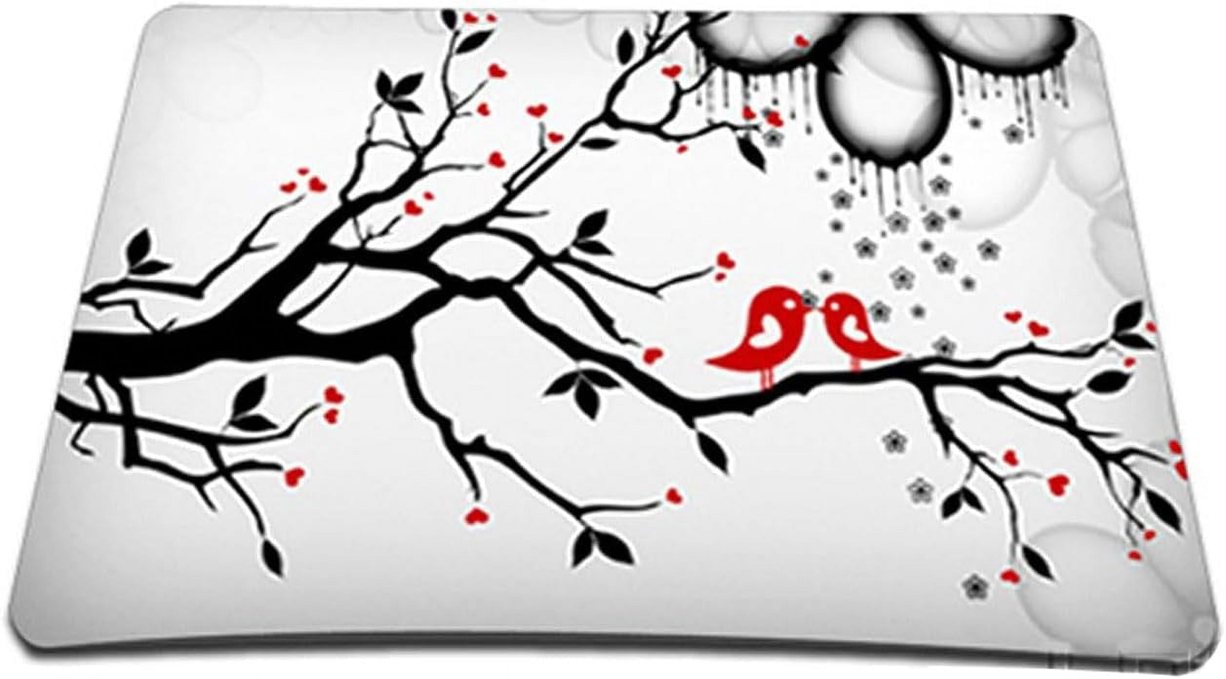 Love Birds Colored 1 X Standard 7 x 9 Rectangle Non - Slip Rubber Mouse ...