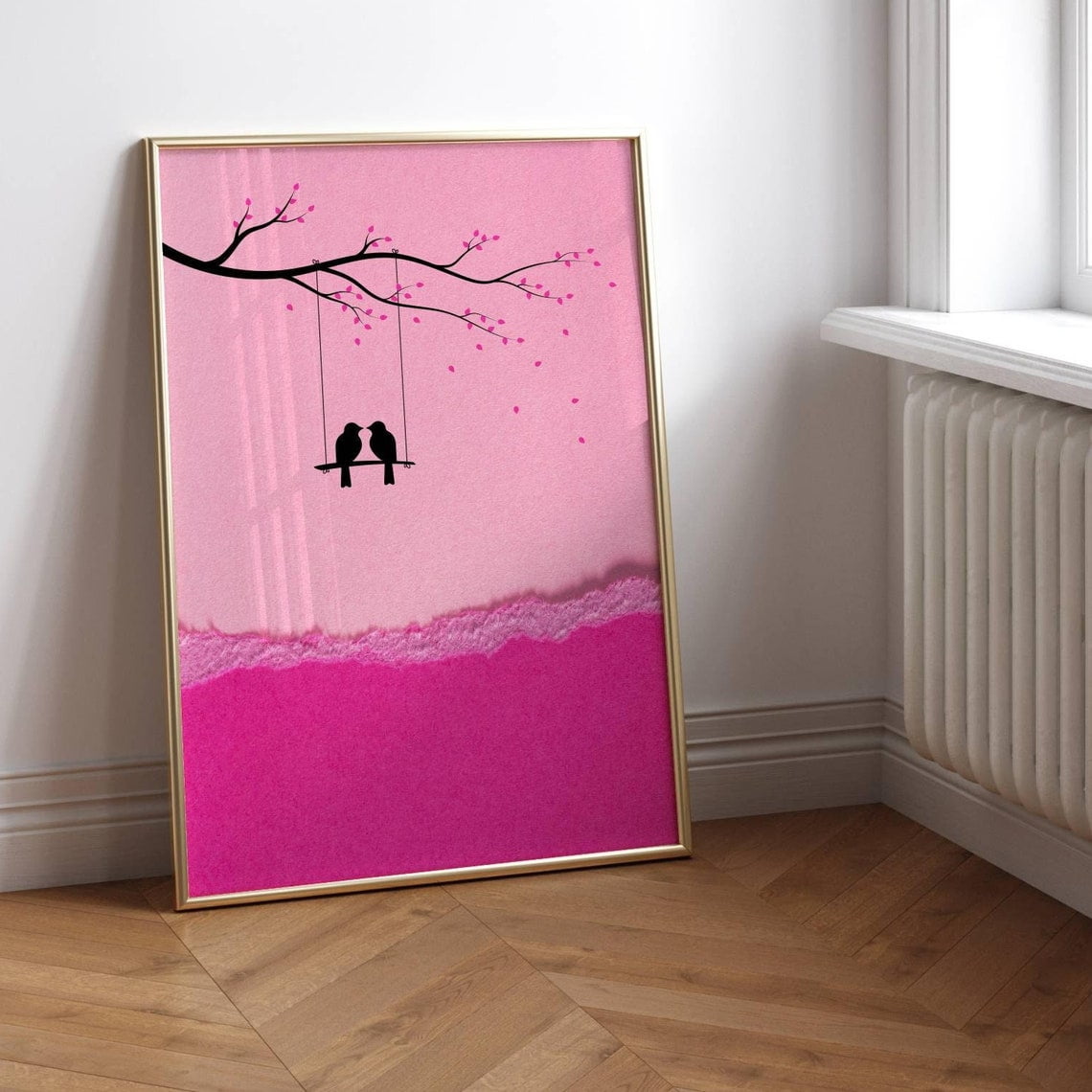 Love Birds Wall Art Print Apartment Aesthetic Preppy Room Decor Love ...