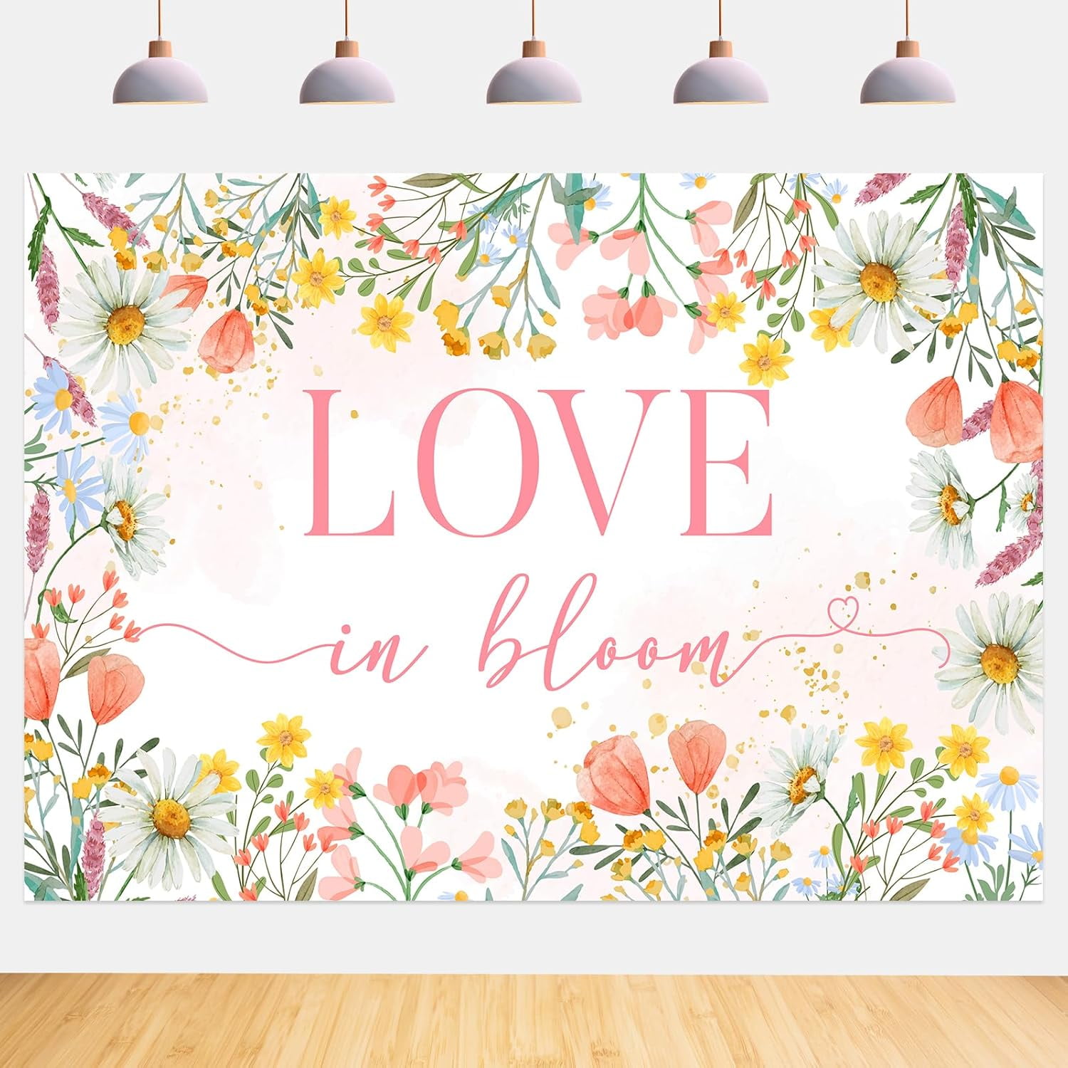 Love in Bloom Bridal Shower Decorations Banner Pink Love in Bloom ...