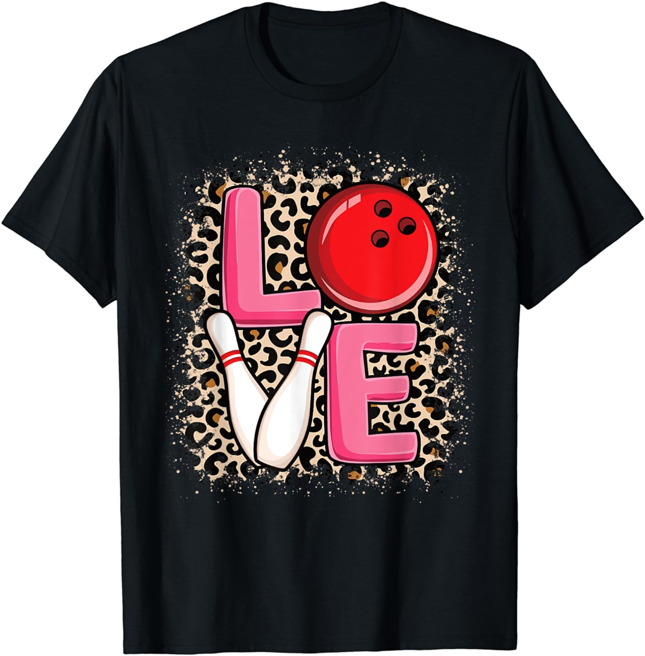Love Bowling Cute Bowling Women Girls Bowler T-Shirt - Walmart.com