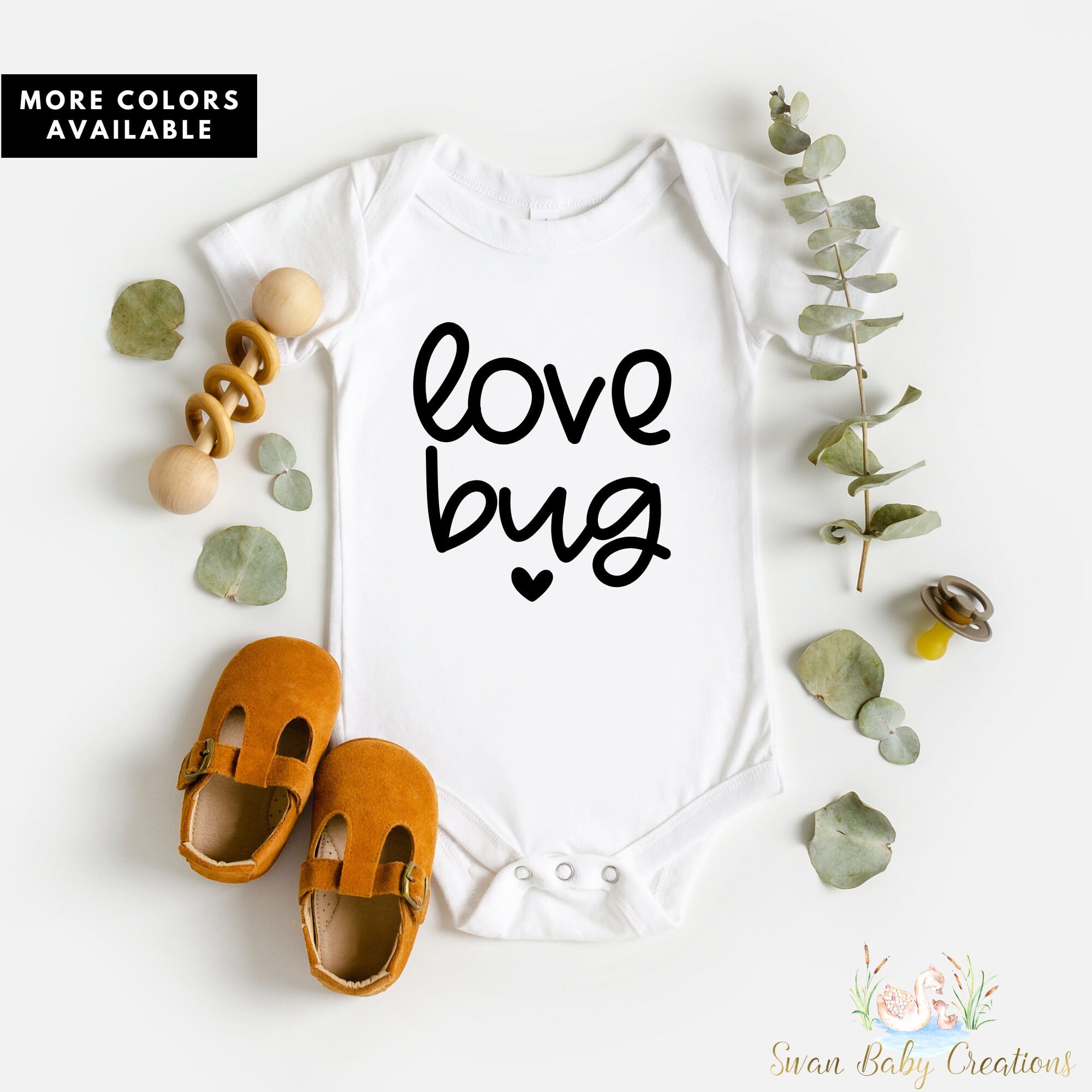Love Bug Bodysuit, Cute Baby Bodysuit For Valentine'S Day, Adorable Newborn Outfit, Baby Shower ...