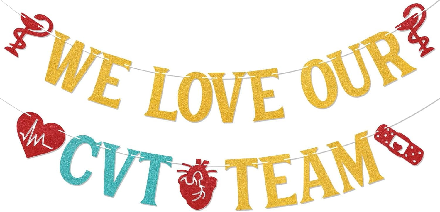 We Love Our CVT Team Banner - Happy CVT Week Sign, Cardiovascular ...