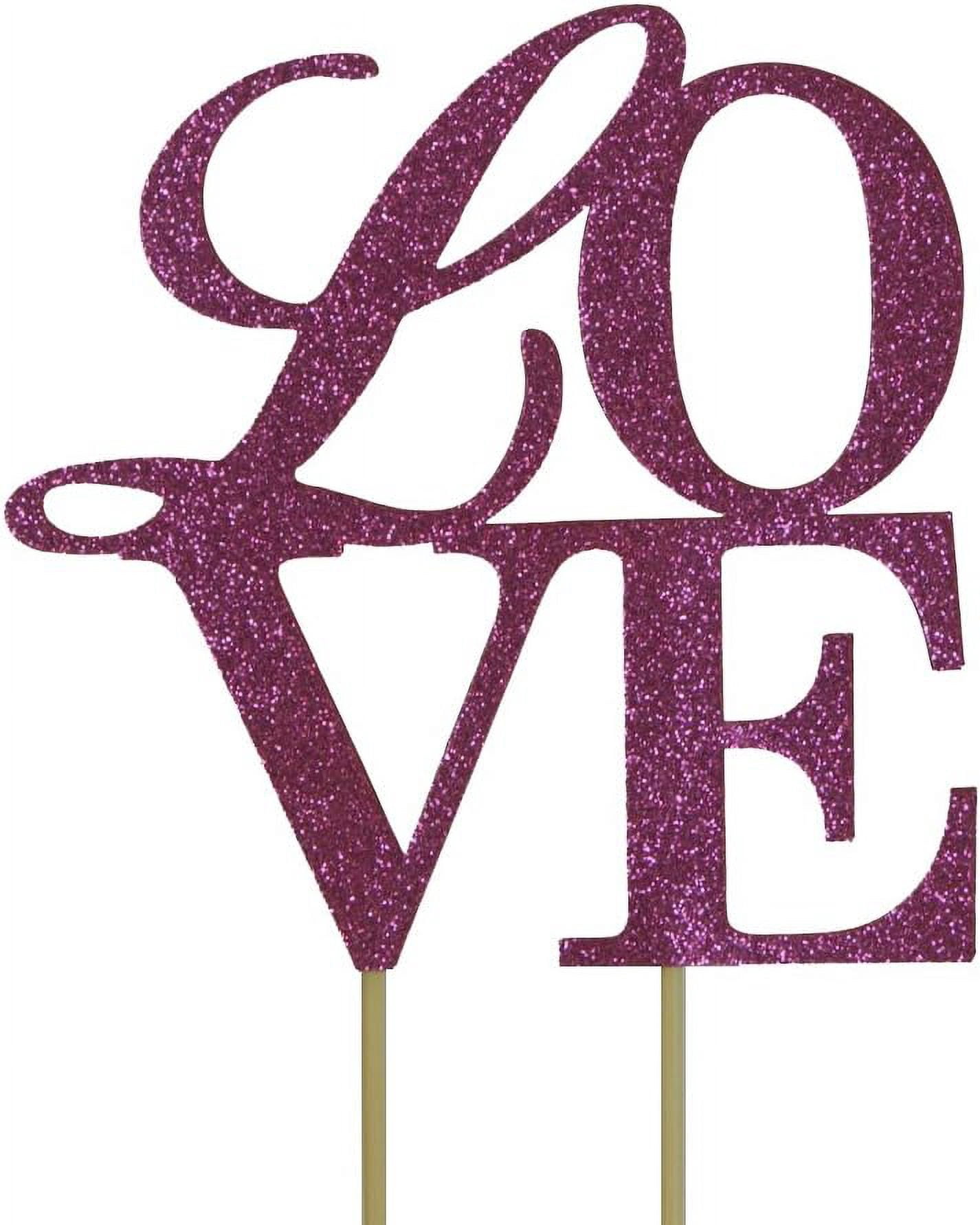 Love Cake Topper, 1pc, Aiversary Cake Topper, Valetie's Day Celebratio ...
