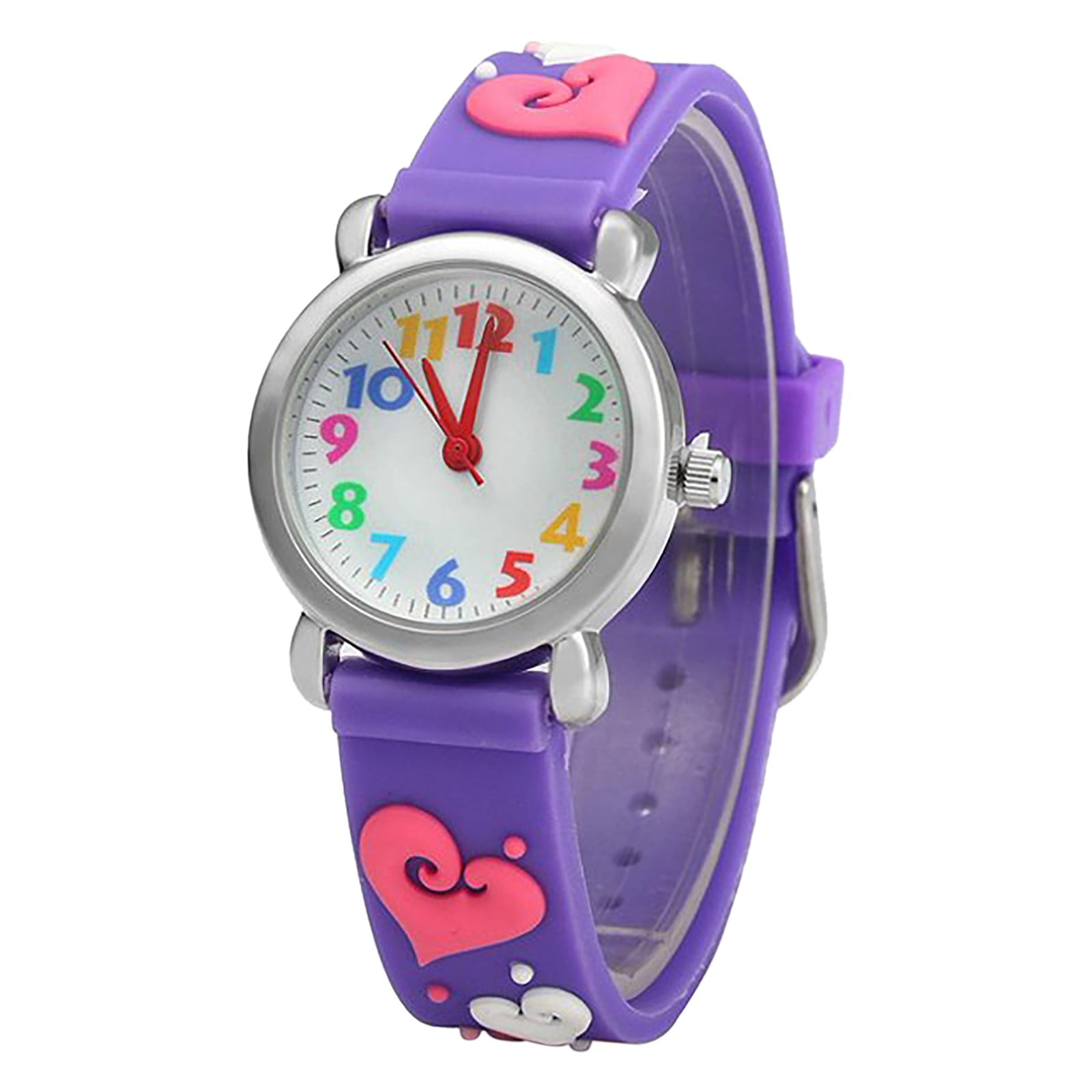 Love Cartoon Cute Waterproof Time Pointer Strap Quartz Watch Children's ...