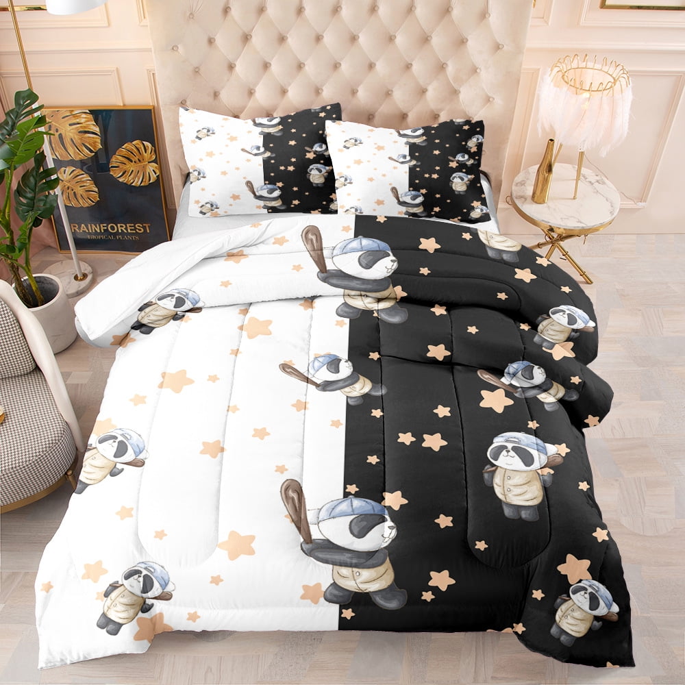 Love Cartoon Panda Quilt Bedding - Walmart.com
