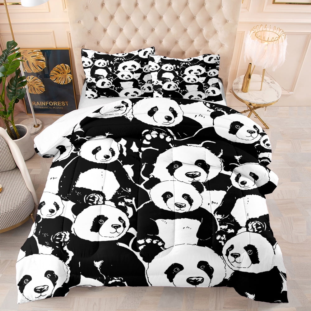 Love Cartoon Panda Quilt Bedding - Walmart.com