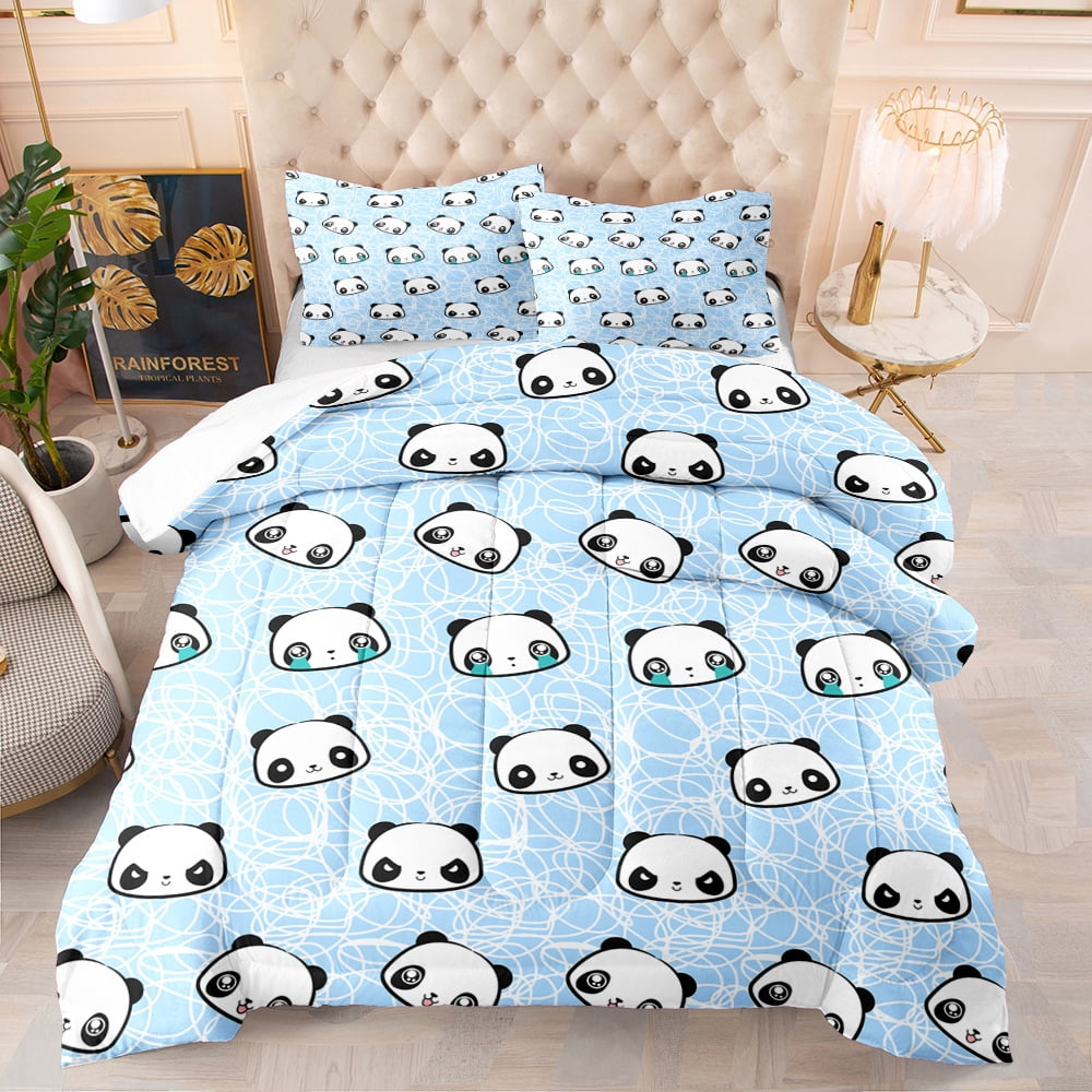 Love Cartoon Panda Quilt Bedding - Walmart.com