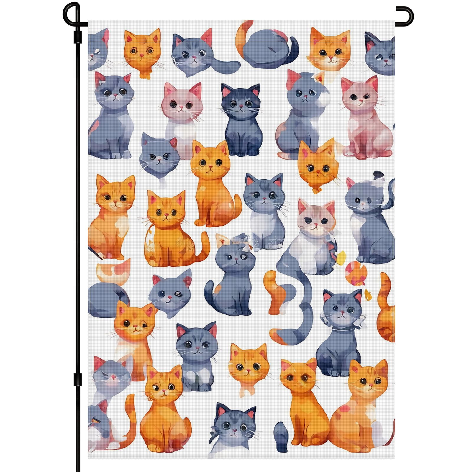 Love Cat Outdoor Garden Flag for Outdoor Garden Farmhouse Backyard ...