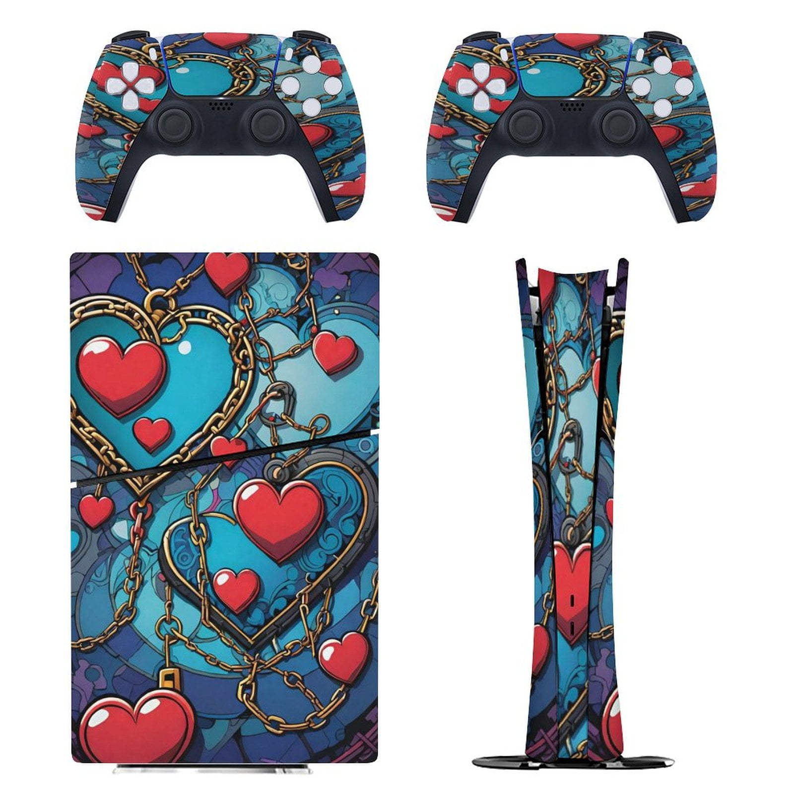 Love, Chains PS5/PS5 Slim Digital Disc Skin Sticker For Console And ...