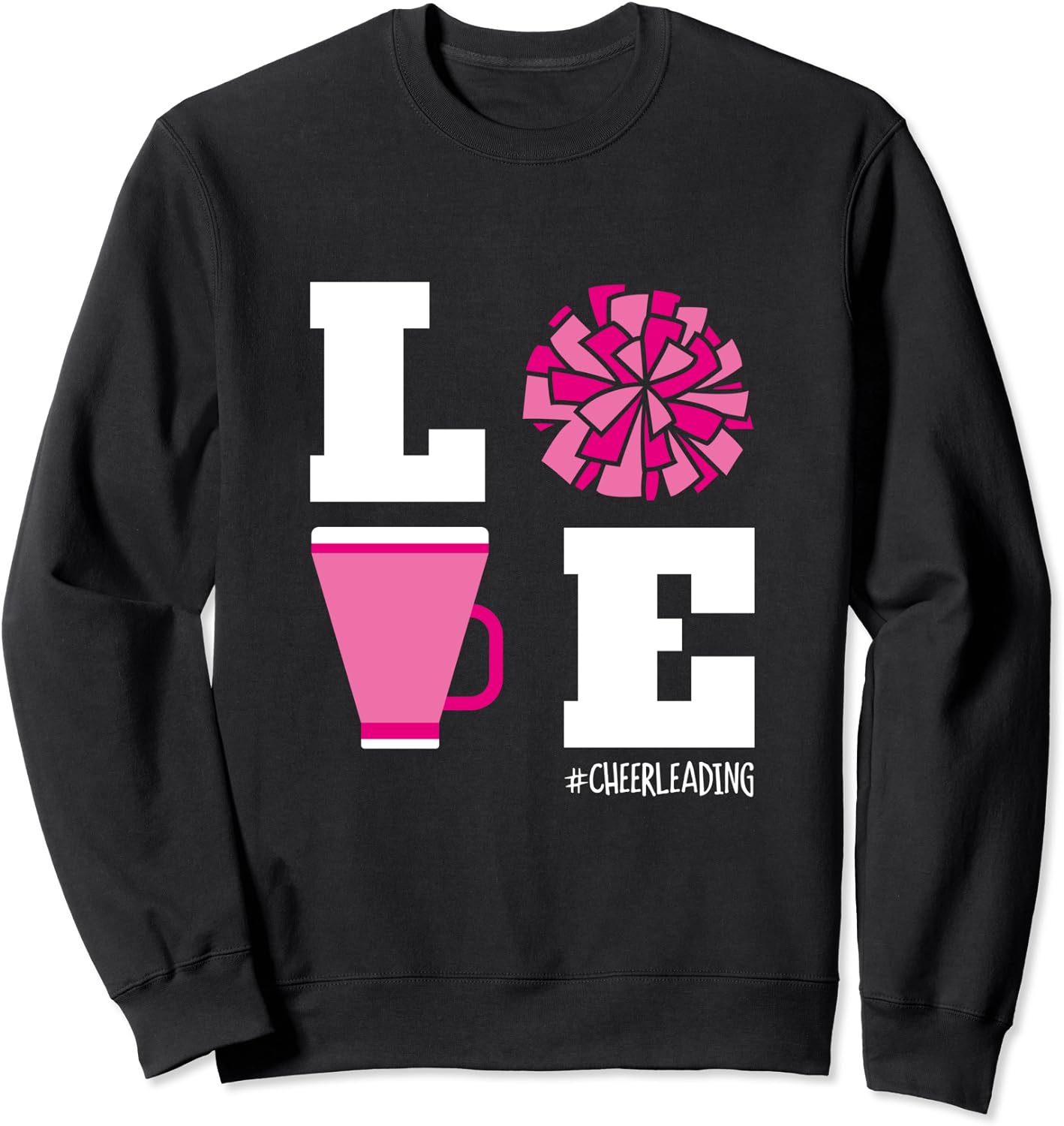 Love Cheerleading - Cute Cheerleader for Girls Sweatshirt - Walmart.com