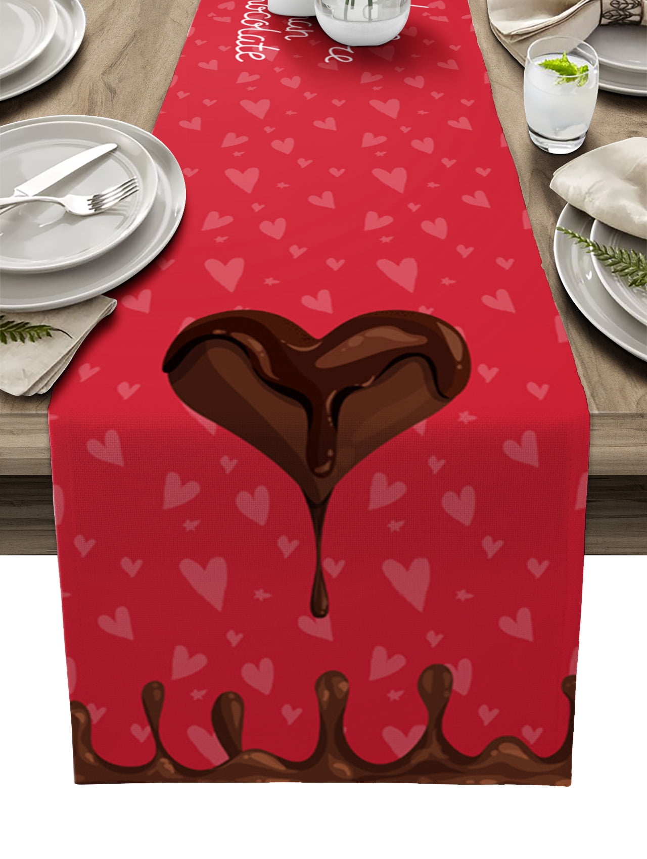 Love Chocolate Ice Cream Cake Lattice Table Runner Luxury Hotel Wedding ...