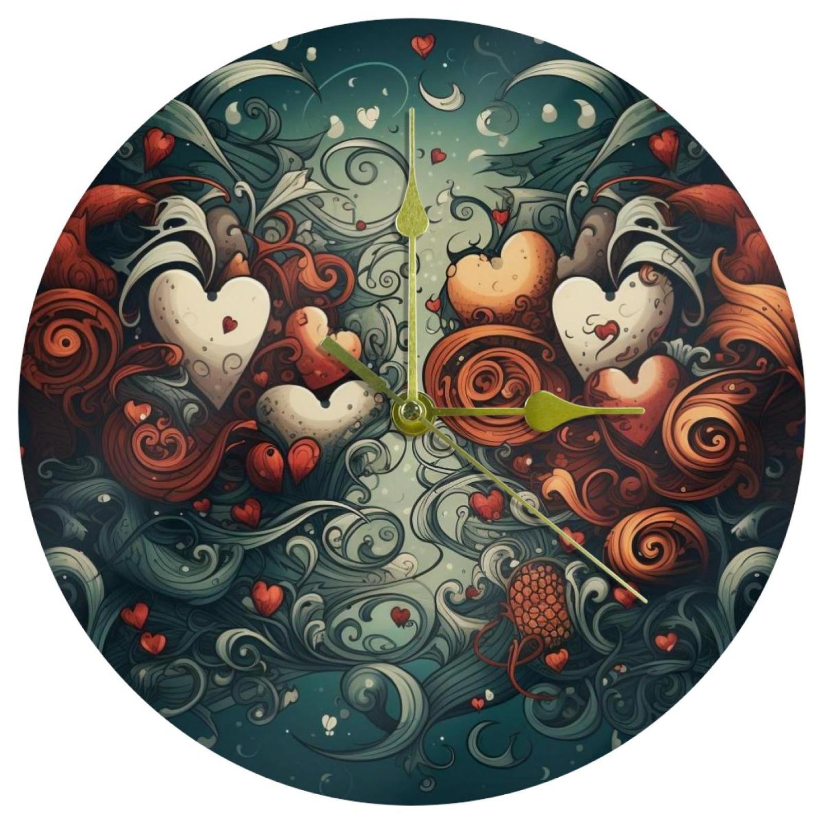 Love Circular Acrylic Wall Clock - Elegant and Durable Timepiece for ...