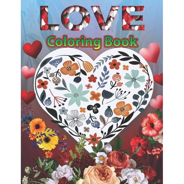 cute love coloring book