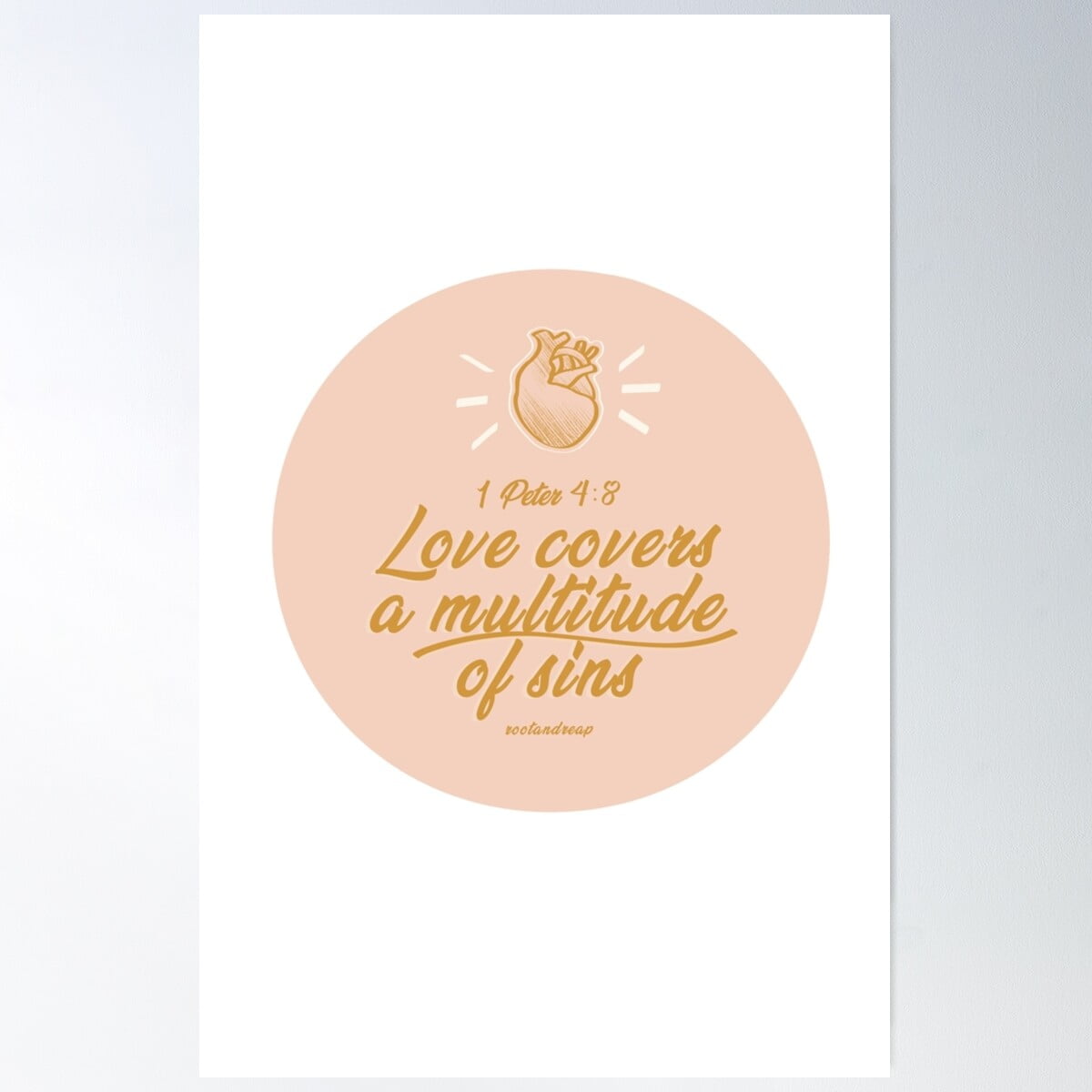 Love Covers A Multitude Of Sins Poster Wall Art, Modern Wall Decor For ...