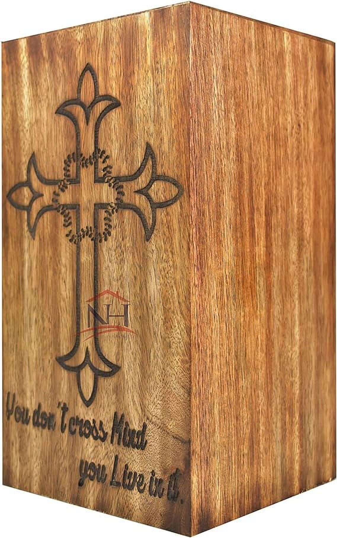 Love Cross ! Ashes Keepsake Urn - Urns for Ashes – Wood Adult Cremation ...