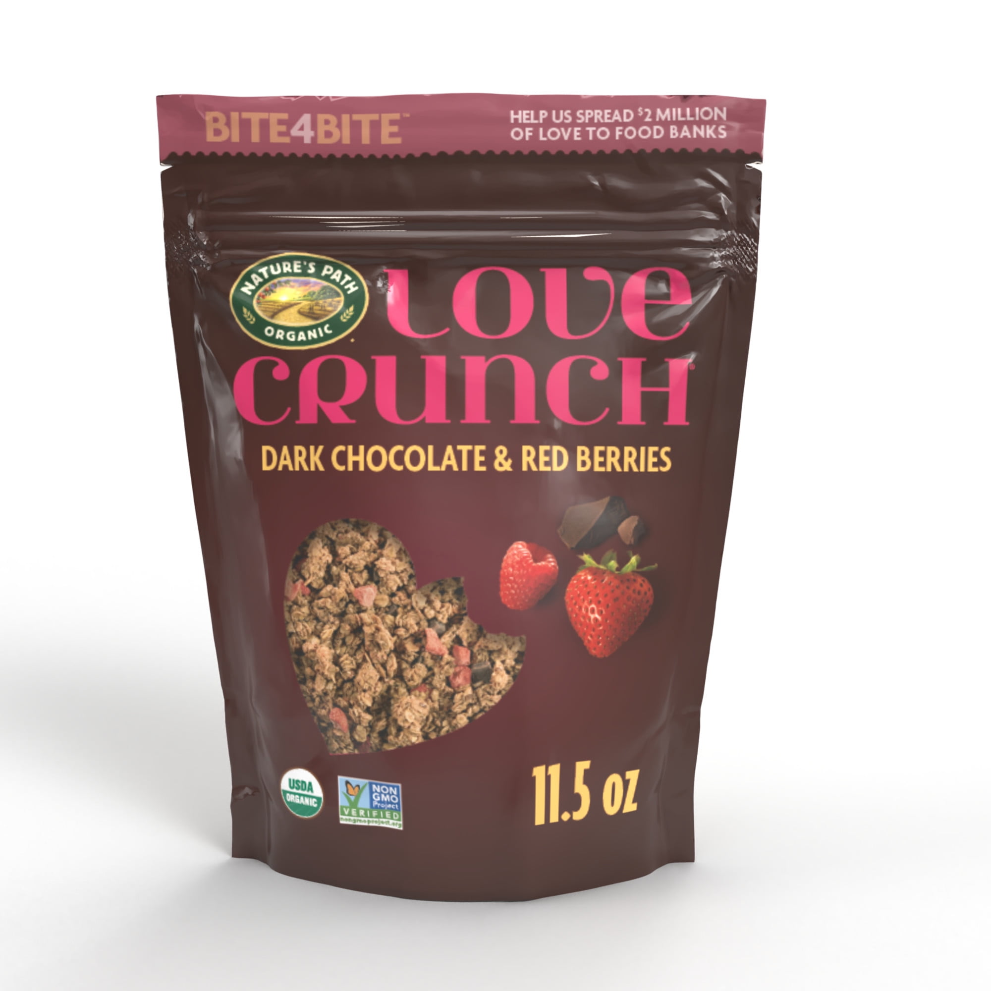Love Crunch Organic Granola, Dark Chocolate & Red Berries, 11.5 oz ...