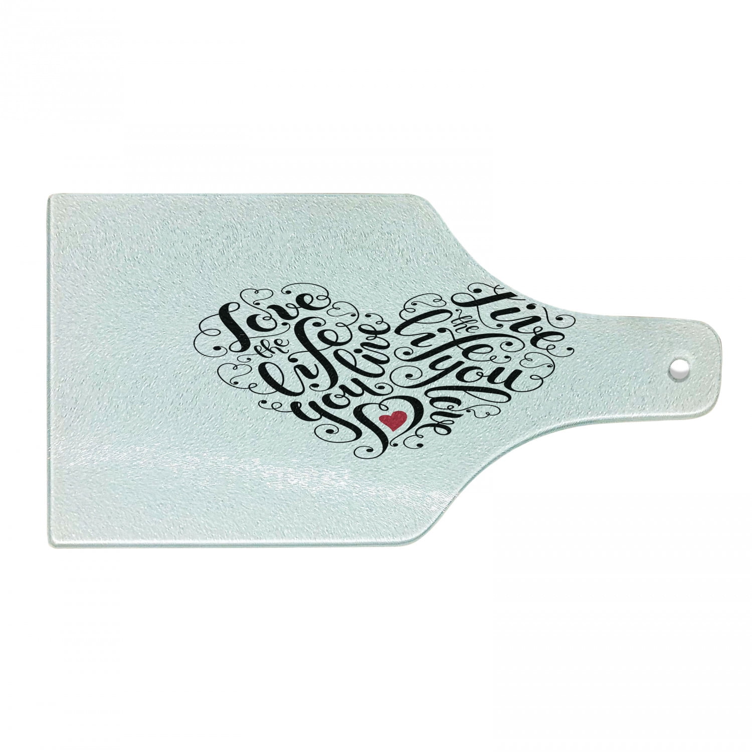 Love Cutting Board, Words in Heart Shape Positive Vibes Valentines Day ...