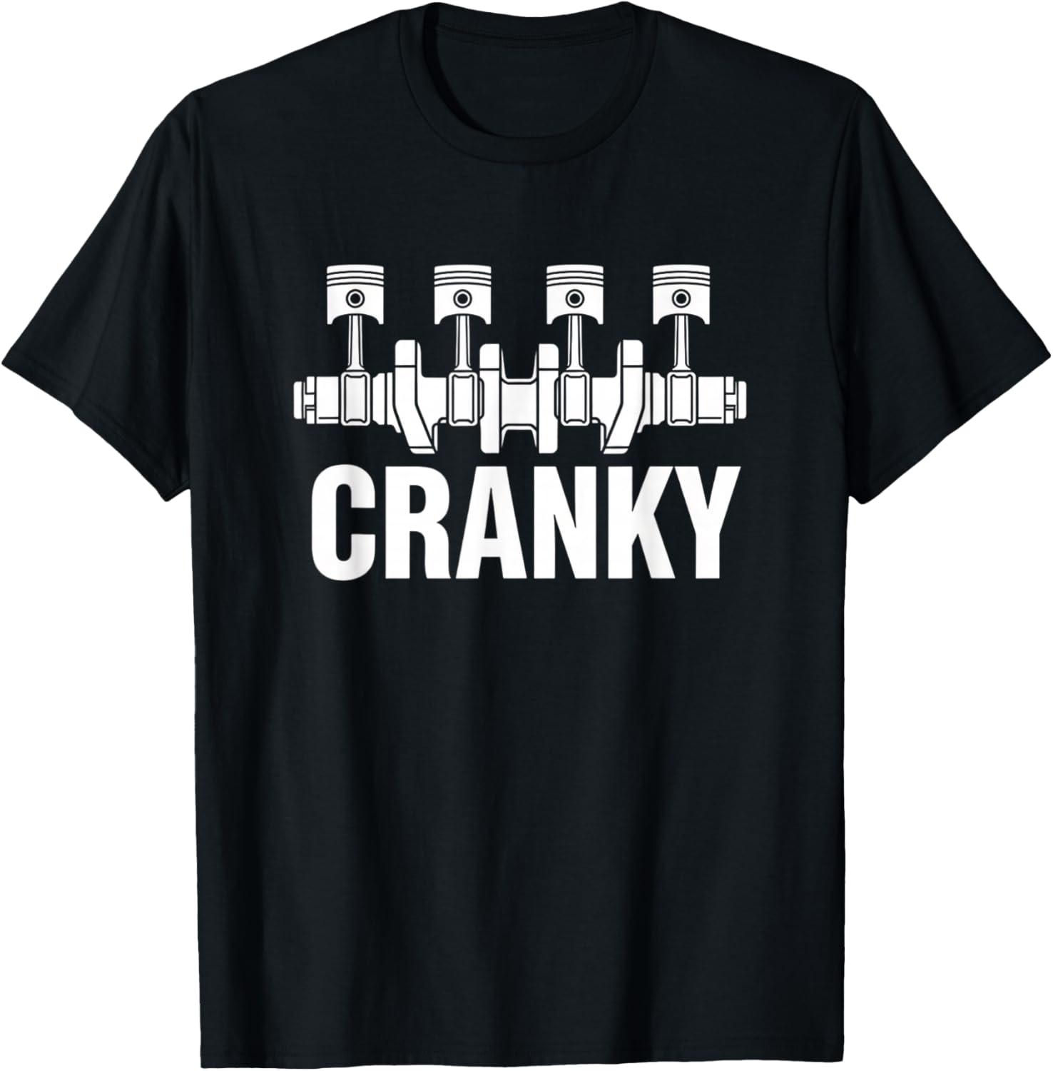 Love Day Cranky Crankshaft Design for Mechanics & Car T-Shirt - Walmart.com
