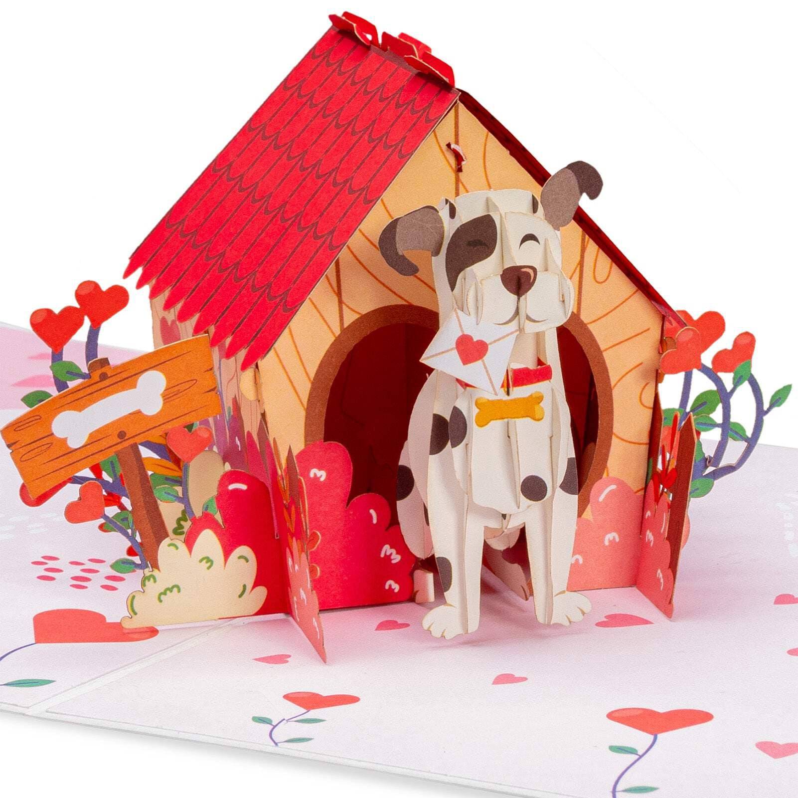 Love Dog House Pop Up Card - 5" x 7" - Walmart.com
