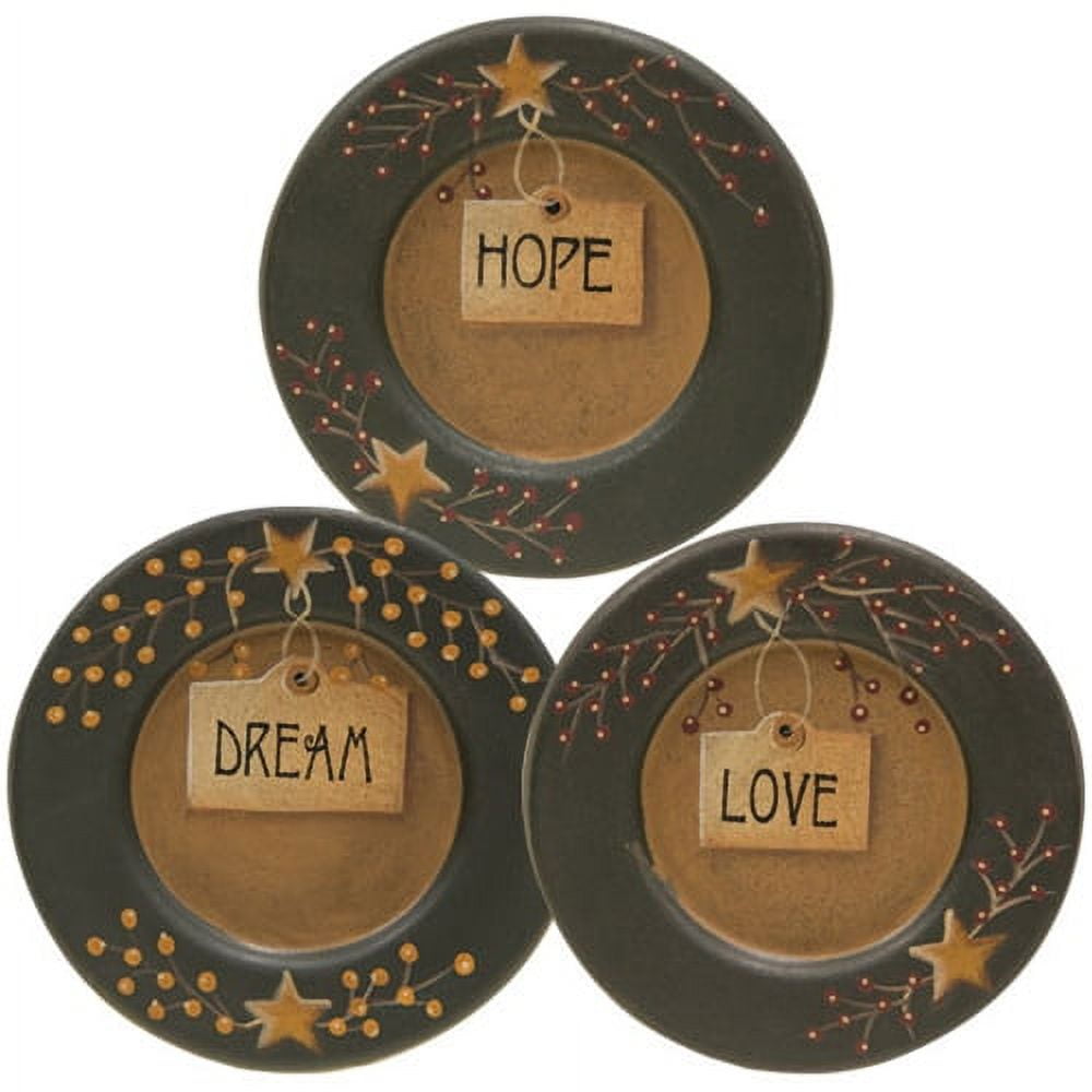 *Love Dream Hope Plate - 3 Asst - Walmart.com