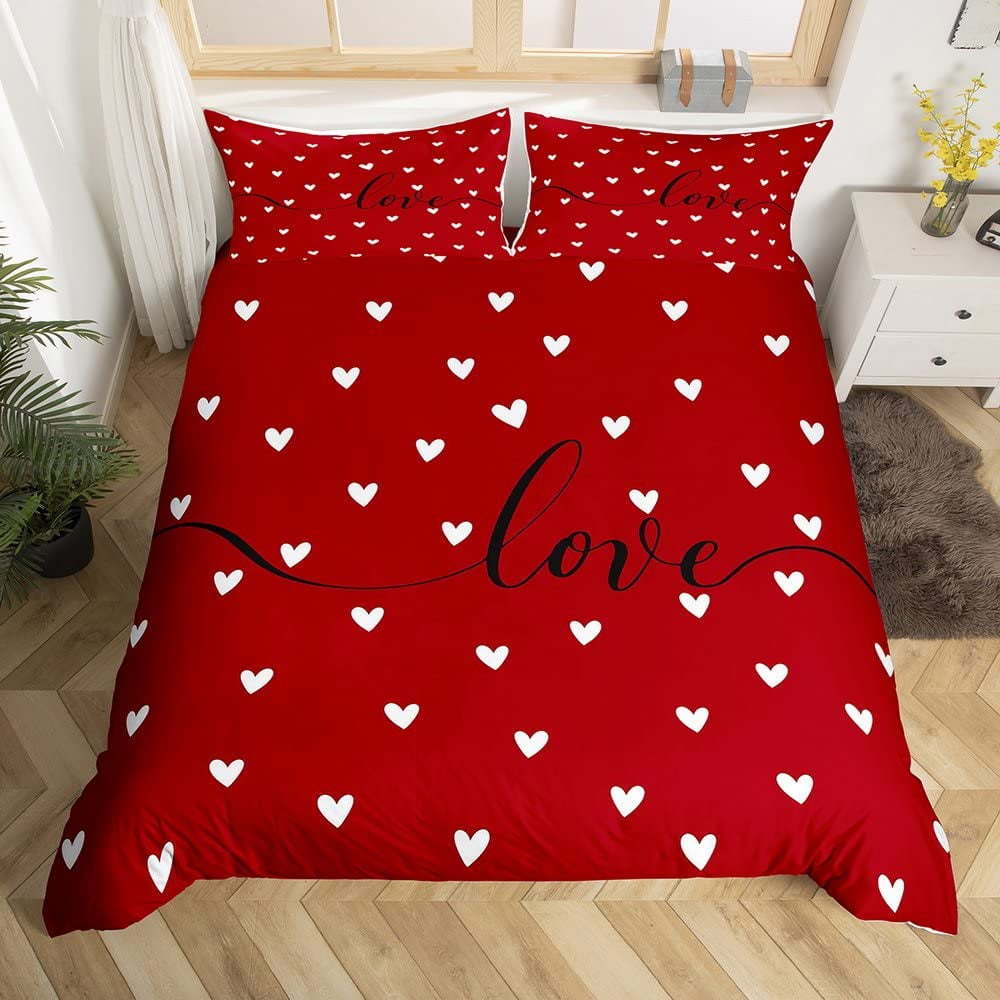 Love Duvet Cover Set Heart Shaped Bedding Sets Love Heart Comforter ...