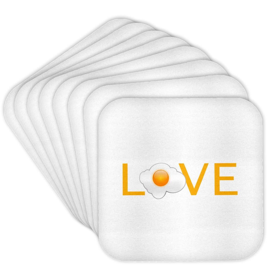 3dRose, Love Eggs - text with sunny side up fried egg for O fun ...