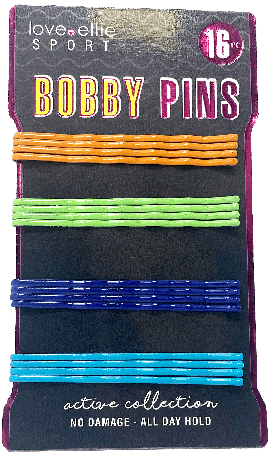 Love, Ellie 16 Piece multi-colored Sport Bobby Pins - Walmart.com